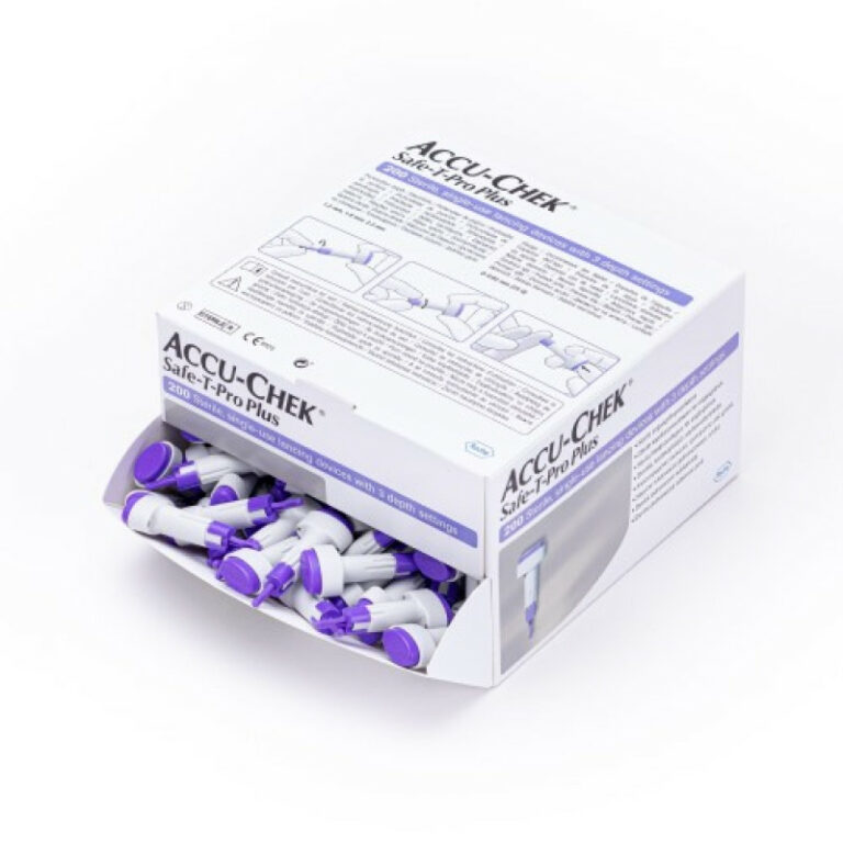 Lancettes autopiqueurs Accu-Chek Safe-T-Pro / boite de 200 - Diadice ...