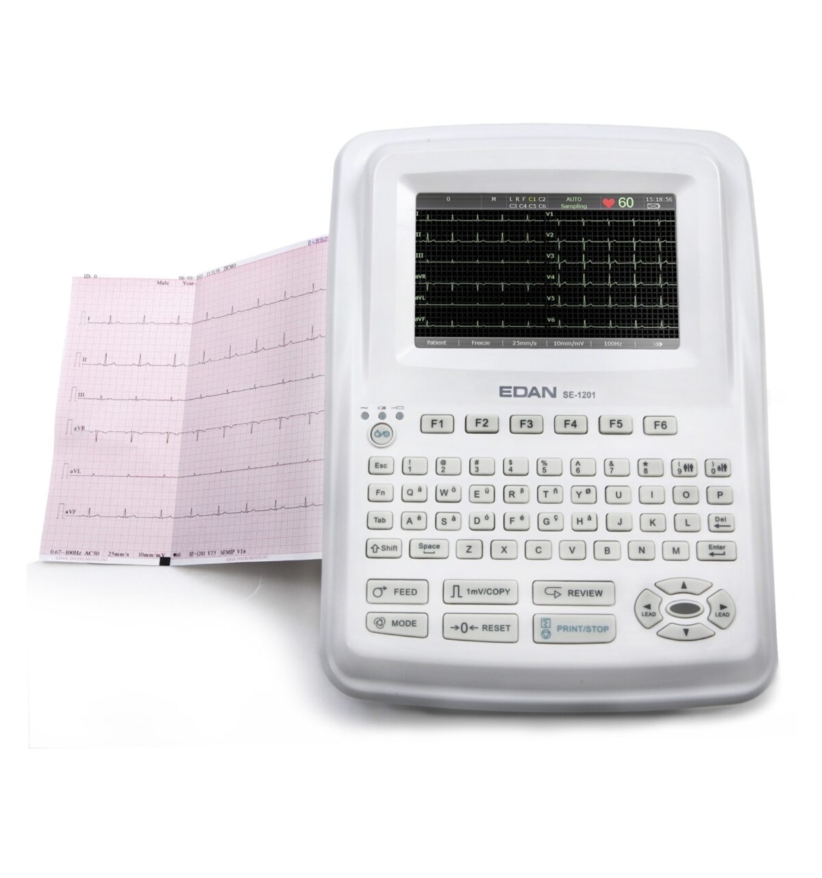 Électrocardiographe EDAN ECG SE-1201 12 pistes - Diadice Médical
