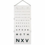 Echelle optométrique de MONOYER / lecture à 3 mètres - Diadice Médical