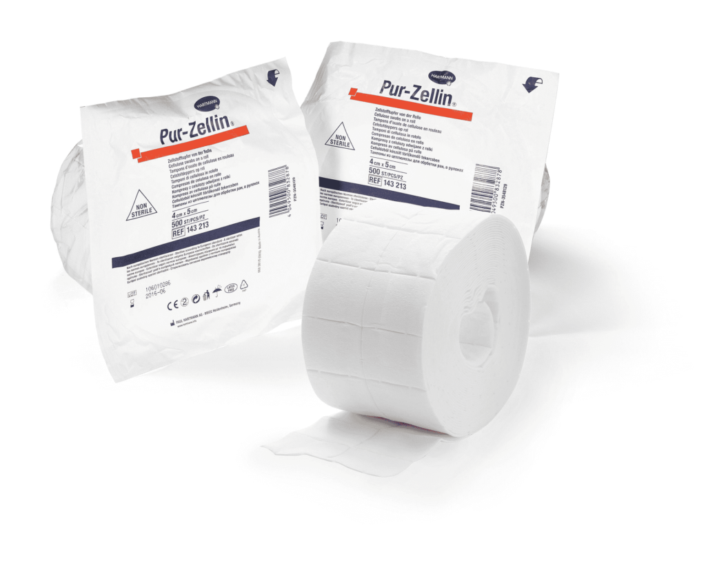 Tampon Pur-Zellin 4x5cm / rouleau de 500 - Diadice Médical